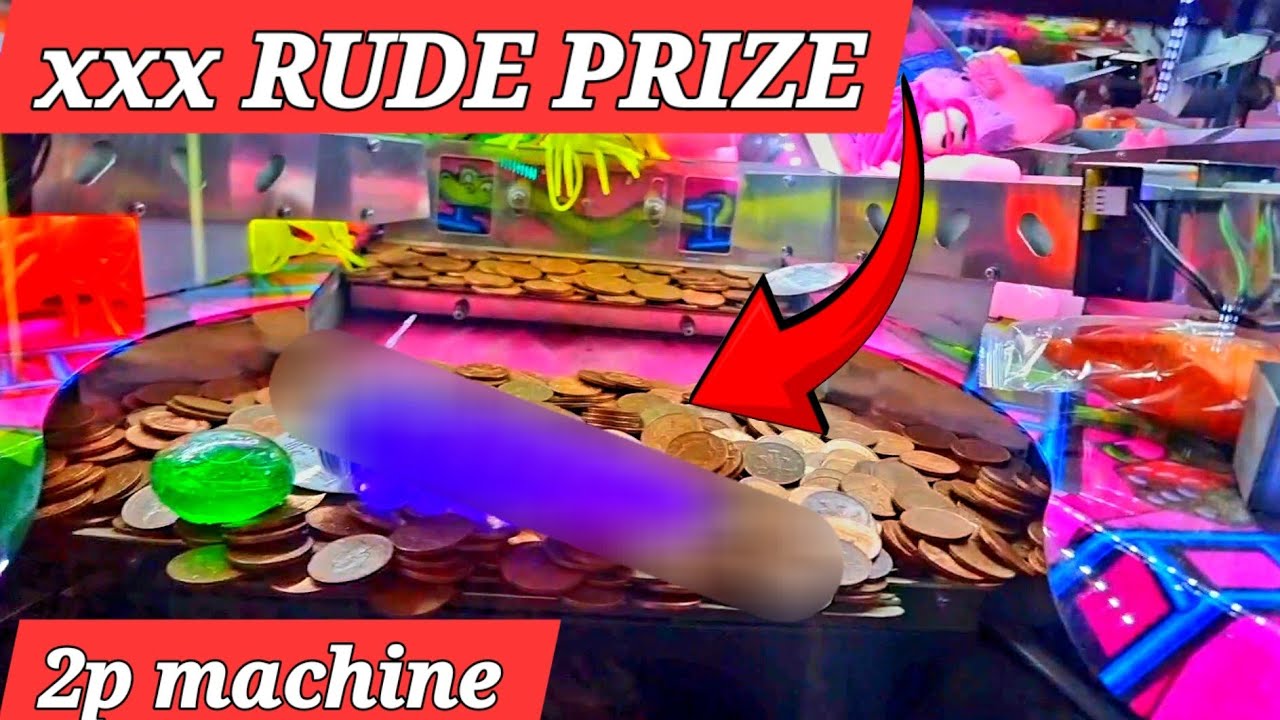 COULD THIS BE, RUDEST PRIZE EVER On 2 pence machines.holiday,claw ...