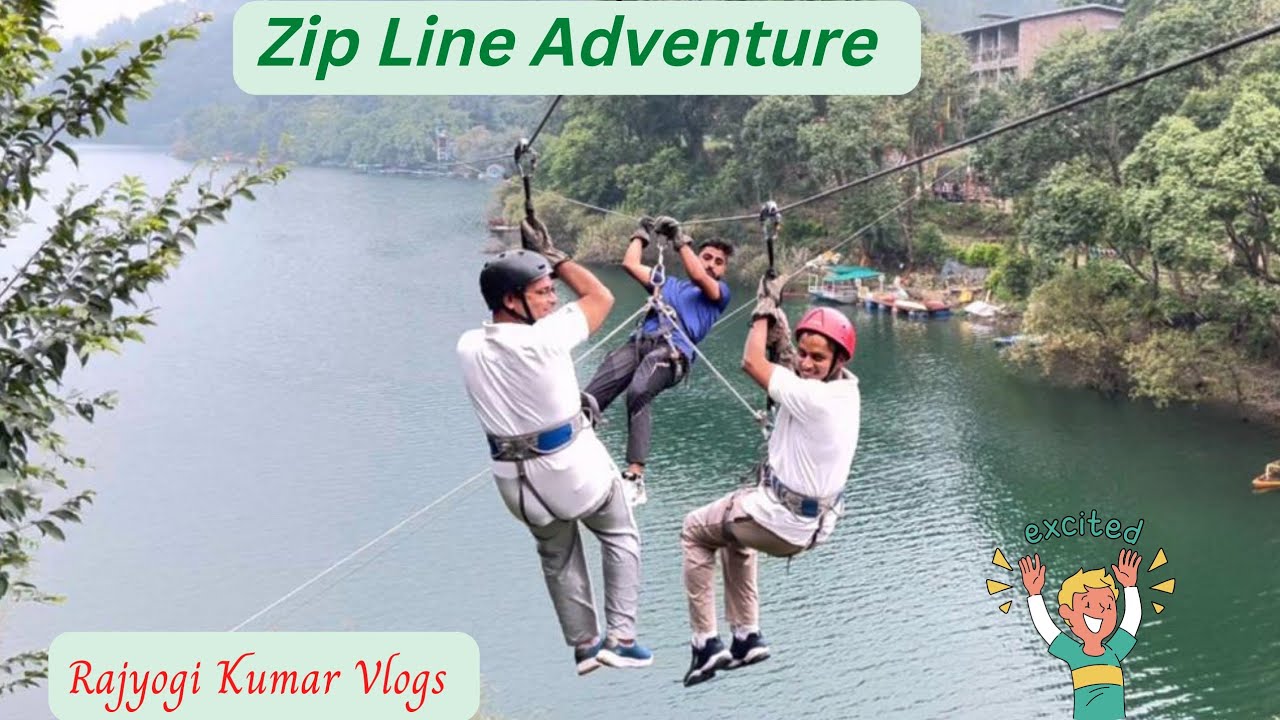 Zip Line Adventure, Nainital । Rajyogi Kumar Vlogs । Picnic Videos ...