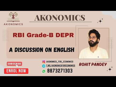 RBI Grade 'B' DEPR "English": A Guide on formats | Akonomics ...