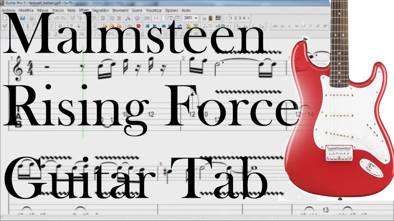 Malmsteen - rising force guitar solo tab - YouTube