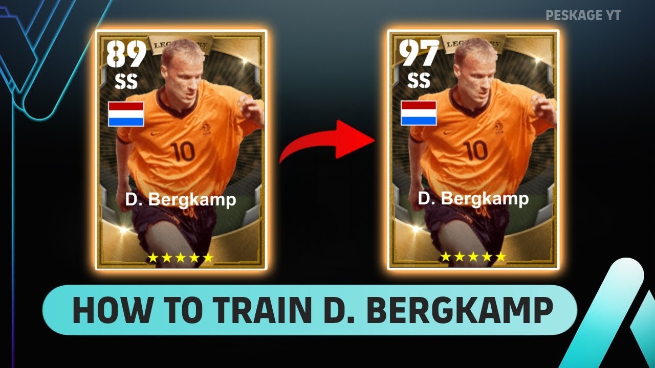 How To Train Bergkamp in eFootball 2024 - YouTube
