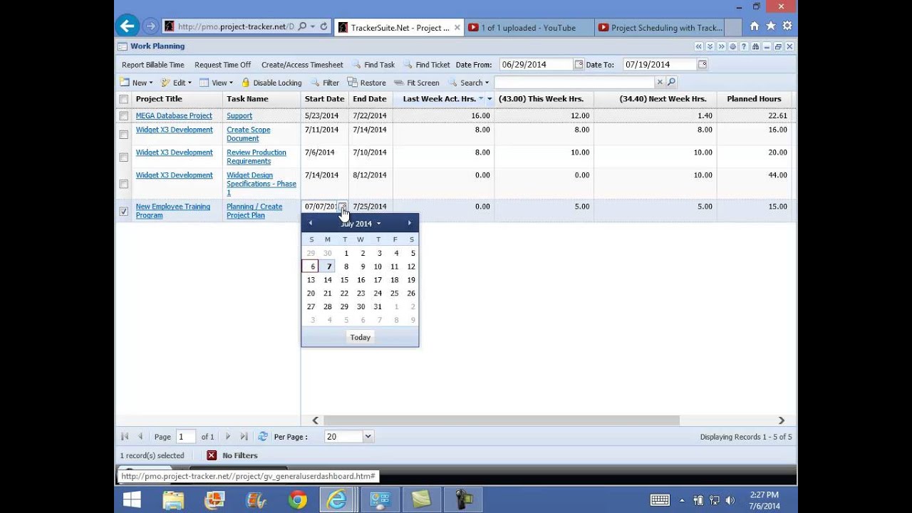 Tracker Suite Work Planning - YouTube