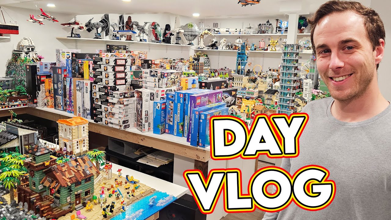 The LEGO Room Feels Small! Bricksie Family Day VLOG - YouTube