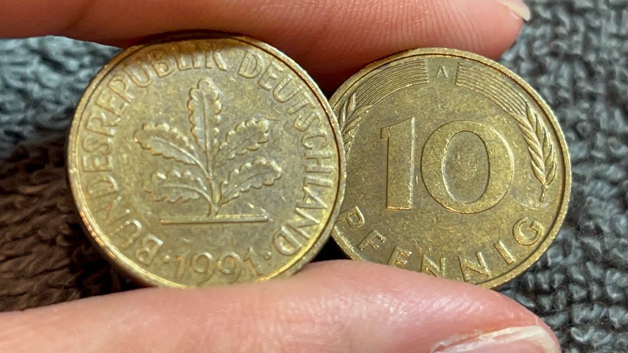 1991 Germany 10 Pfennig Coin • Values, Information, Mintage, History ...