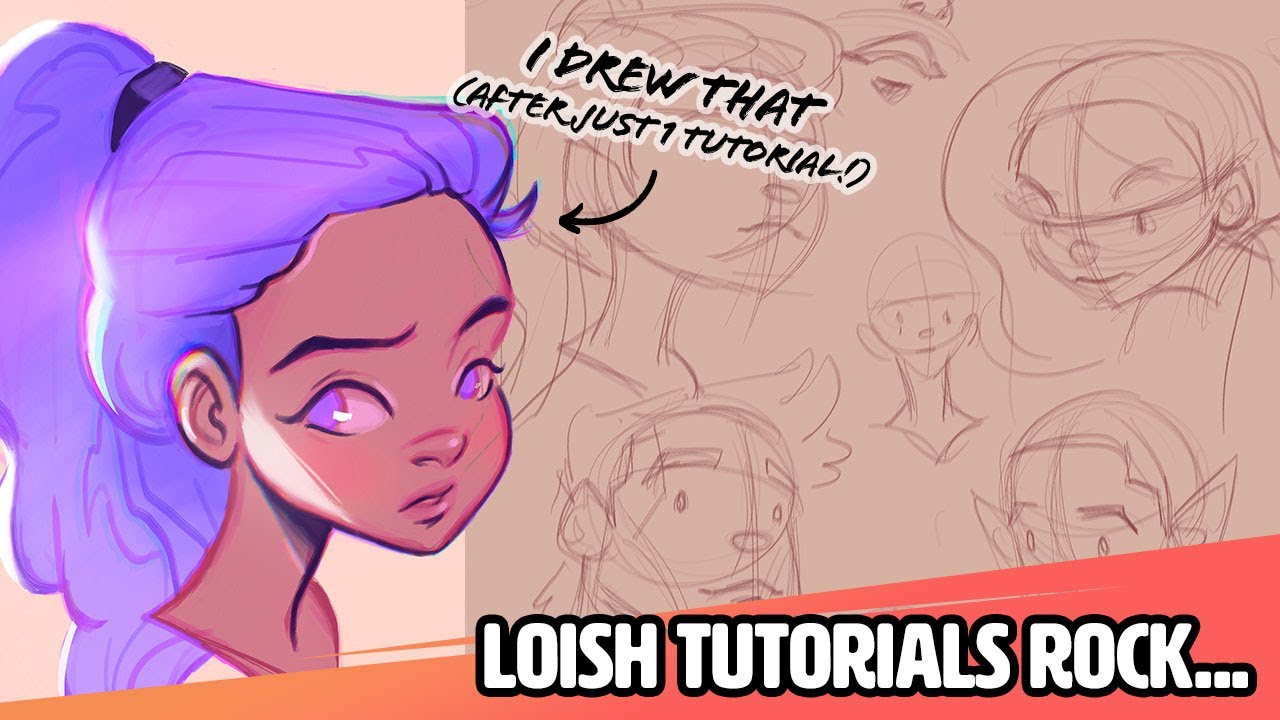 Head/Face Construction Process Tips (What I Learned from Loish) - YouTube