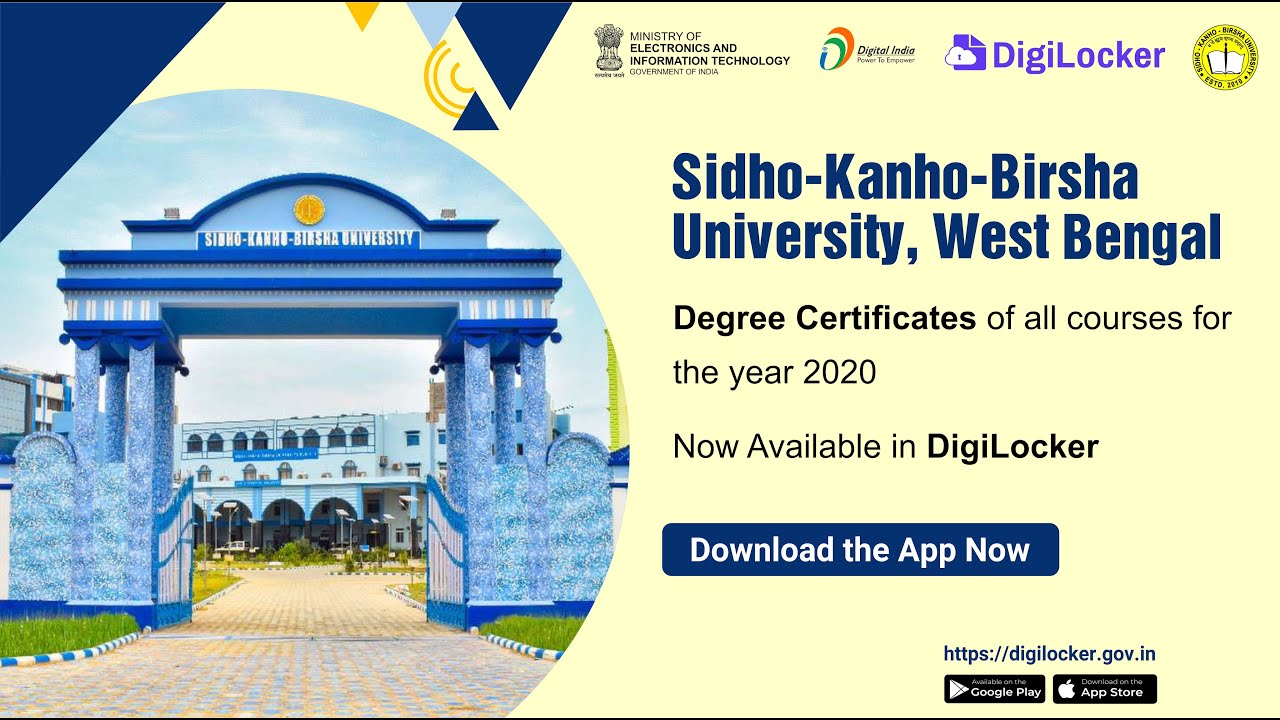 Sidho Kanho Birsha University, West Bengal, Degree Certificates ...