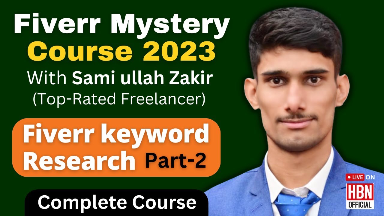 How to do Keyword Research for Fiverr | Fiverr Keyword Research | Class ...