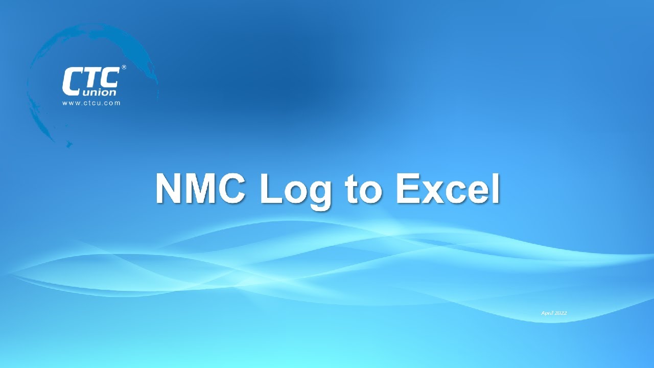 NMC Log to Excel - YouTube