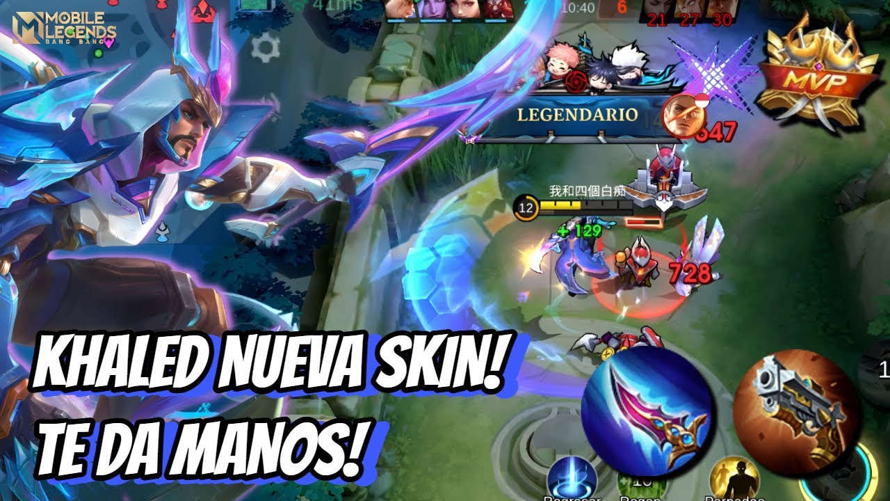 KHALED NUEVA SKIN EPICA QUE TE DA ESTAS MANOS CARRITO INSANO MLBB ESP ...