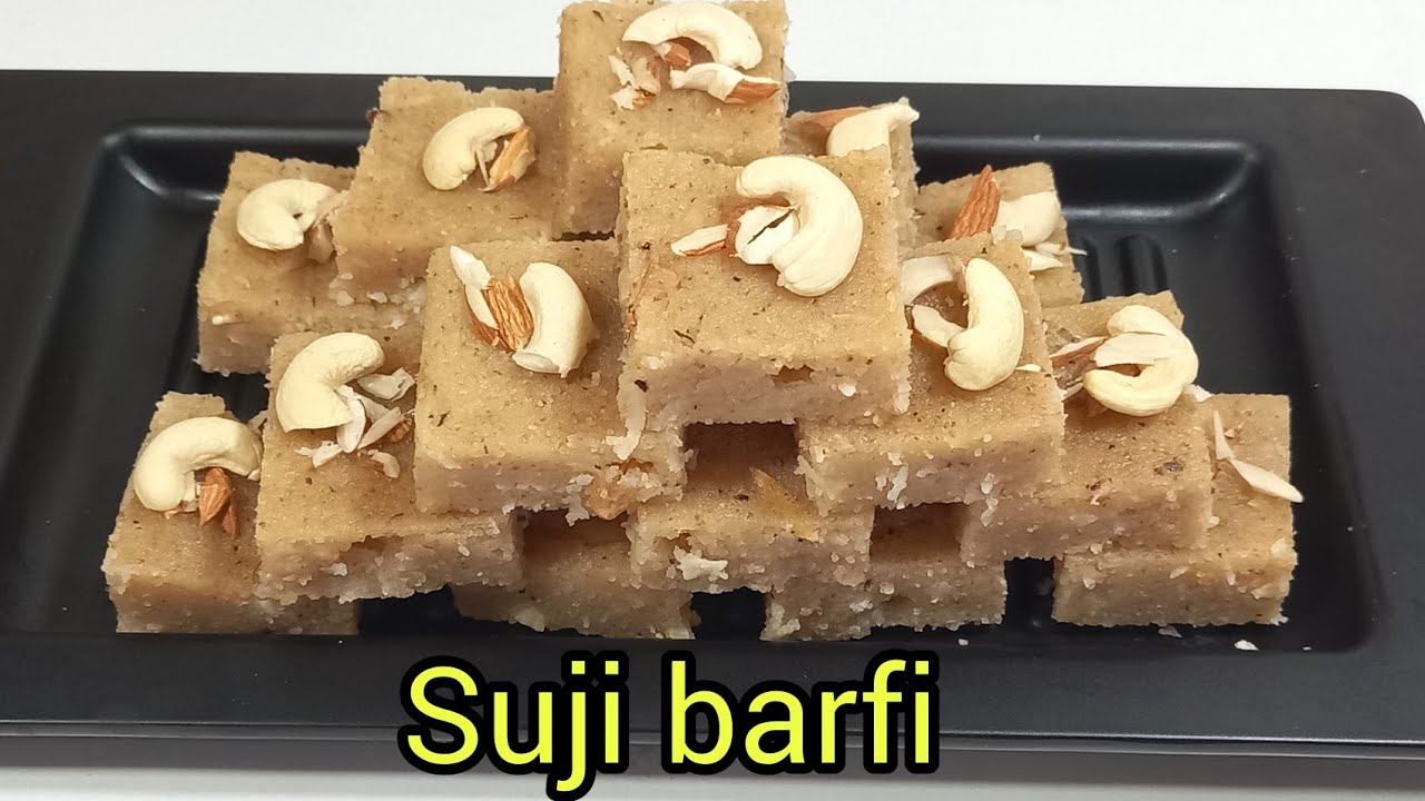suji barfi // सुजी का मजेदार बर्फी एक बार जरूर बनाऐ I suji recipe ...
