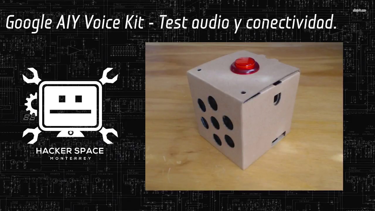 Google AIY Voice Kit - Test audio y wifi. - YouTube