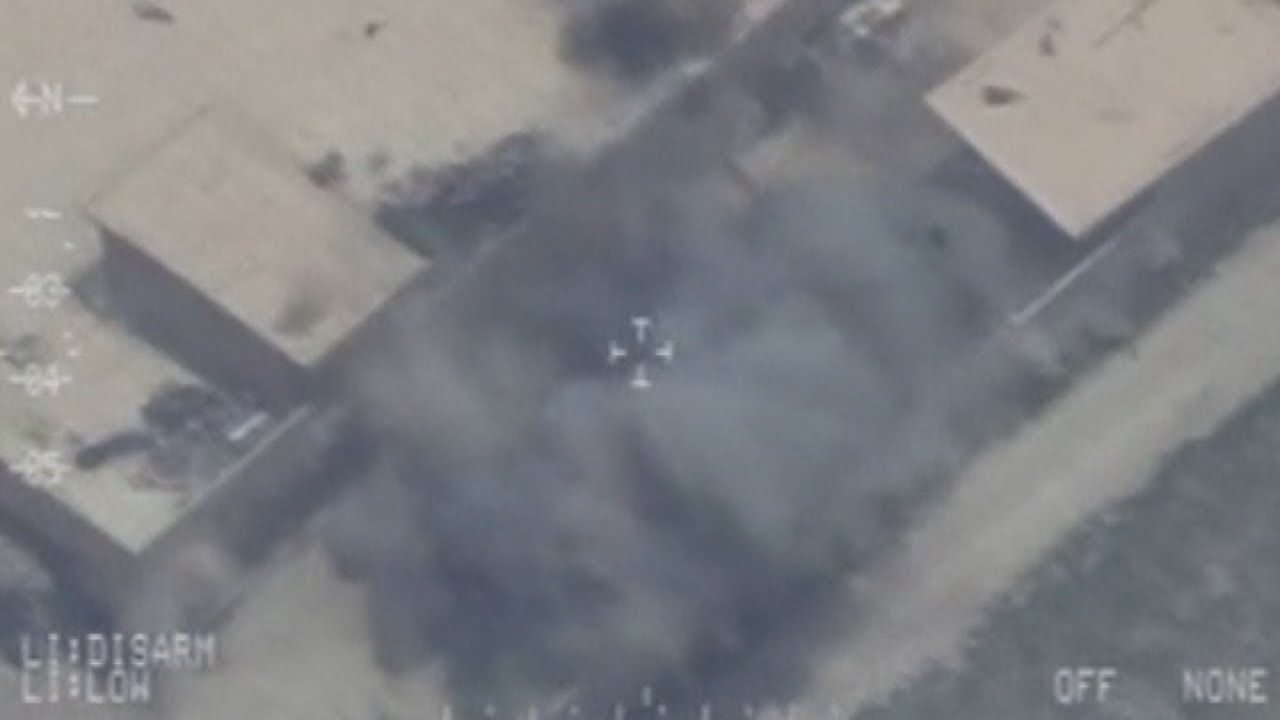 Iraqi military targets ISIS captured territory in airstrikes - YouTube