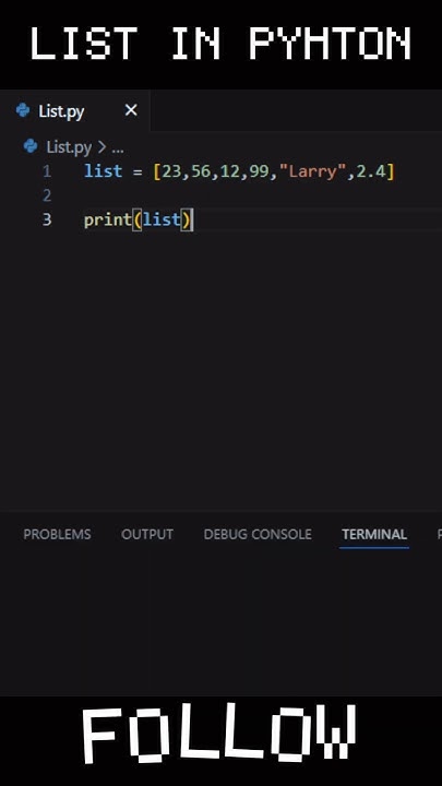 How To Use Lists In Python Python Dev Larrydev Larrybot Programming Coding Youtube