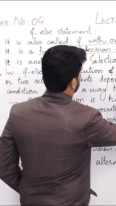 PGC lectures-Inter Part 2-KPK Board-Computer Science-Chapter 4-If Else Structure its Syntax ...