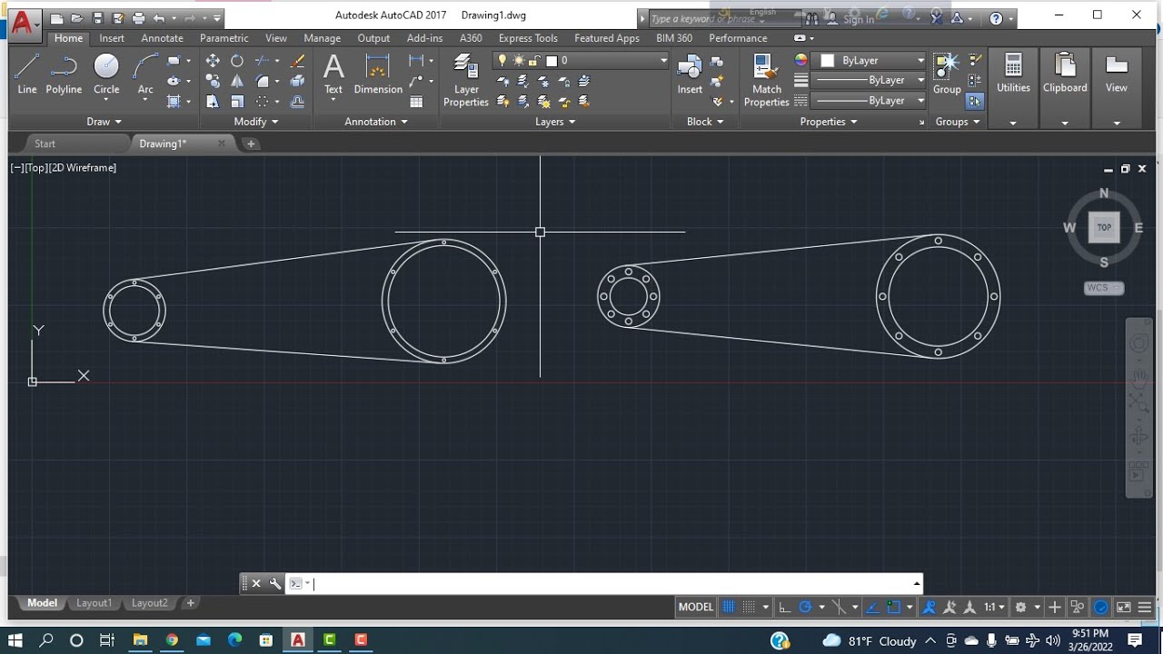 AutoCAD Tutorial Belt and Pully - Redesign Engineering - YouTube