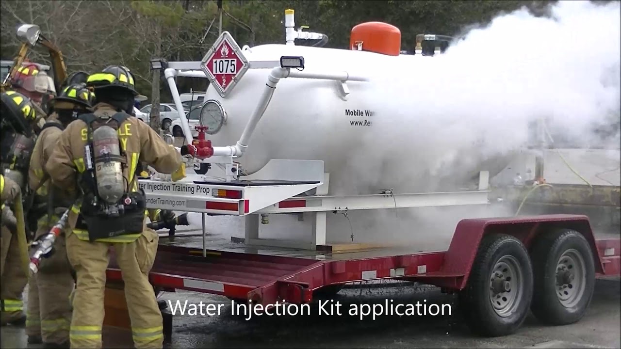 Water Injection evolution converting a liquid propane leak into a water ...