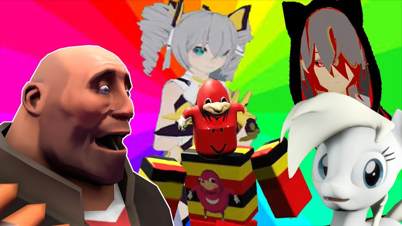 HEAVY from TF2 visits VRCHAT having arguments with UGANDAN KNUCKLES ...