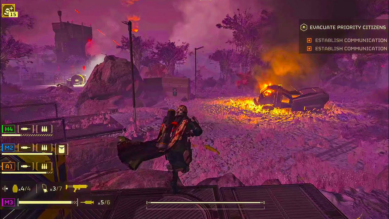 HELLDIVERS 2 CIVILIAN EVACUATION GAMEPLAY! (NO COMMENTARY) - YouTube