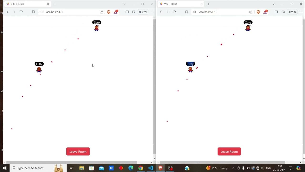 Tracking player movements using Websocket with React and NodeJs - YouTube