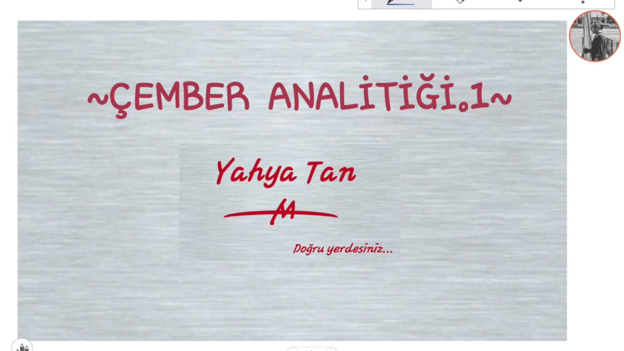 ÇEMBER ANALİTİĞİ.1- ÇEMBERİN STANDART VE GENEL DENKLEMİ #YKS #TYT #AYT ...