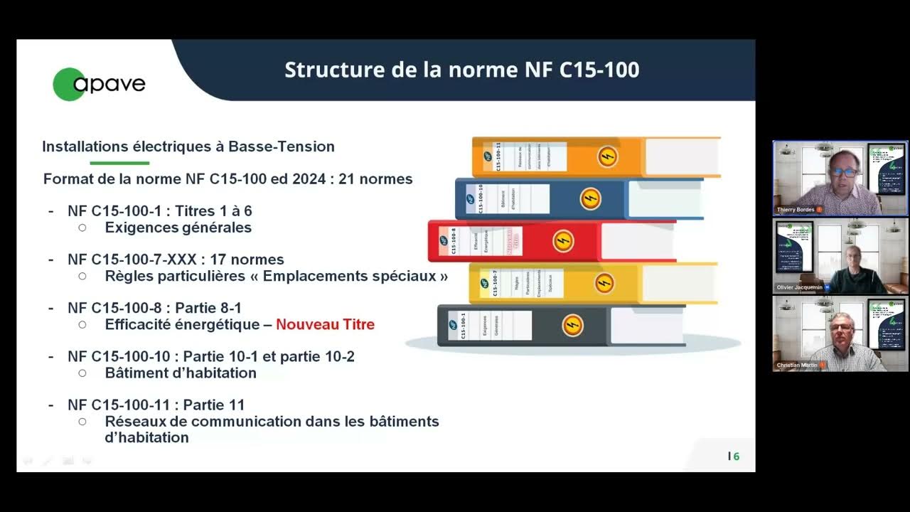 #replay eWorkshop - La nouvelle norme NF C 15-100 pour les installations électriques (version ...