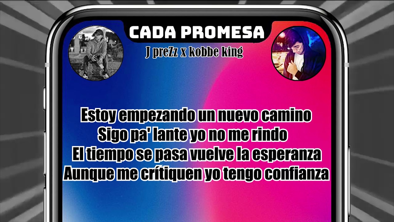 Cada Promesa J PreZz & Kobbe King (Lyric Video) - YouTube