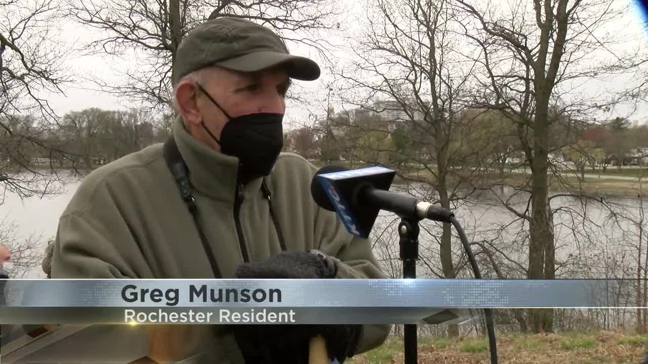 City of Rochester goose egg addling confronted with protests - YouTube