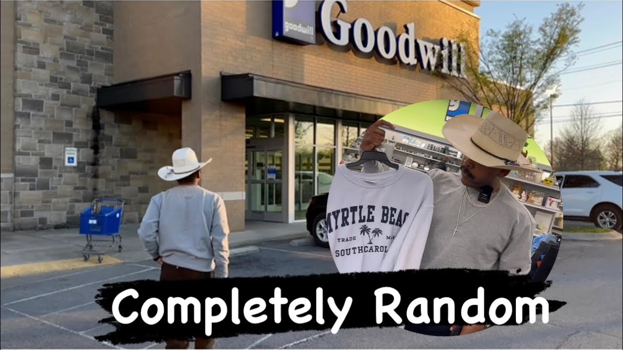 Picking out a Totally random Outfit at Goodwill 🔥 - YouTube