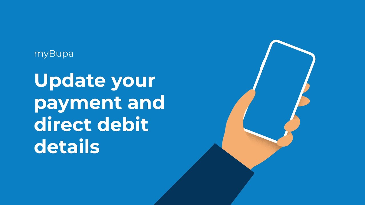 How to update your payment and direct debit details in myBupa - YouTube