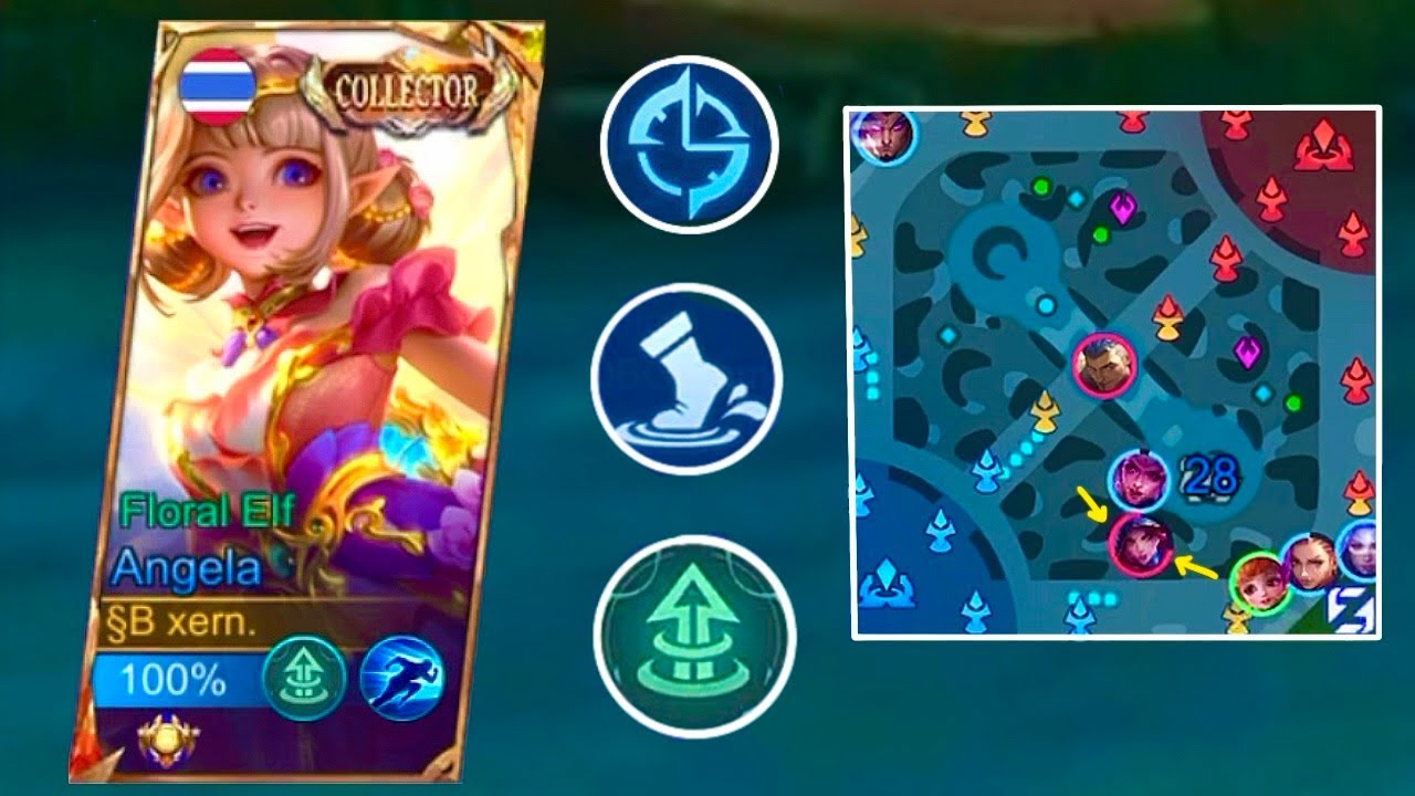 MY ANGELA ROTATIONS 2024🌺🎠 | FLORAL ELF | ANGELA GAMEPLAY - MLBB - YouTube