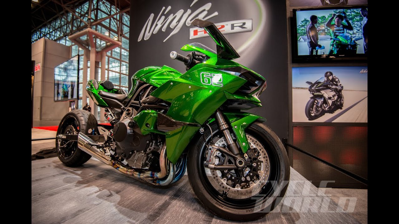 Kawasaki Ninja H2 Drag Bike And Ricky Gadson At NYC Motorcycle Show ...