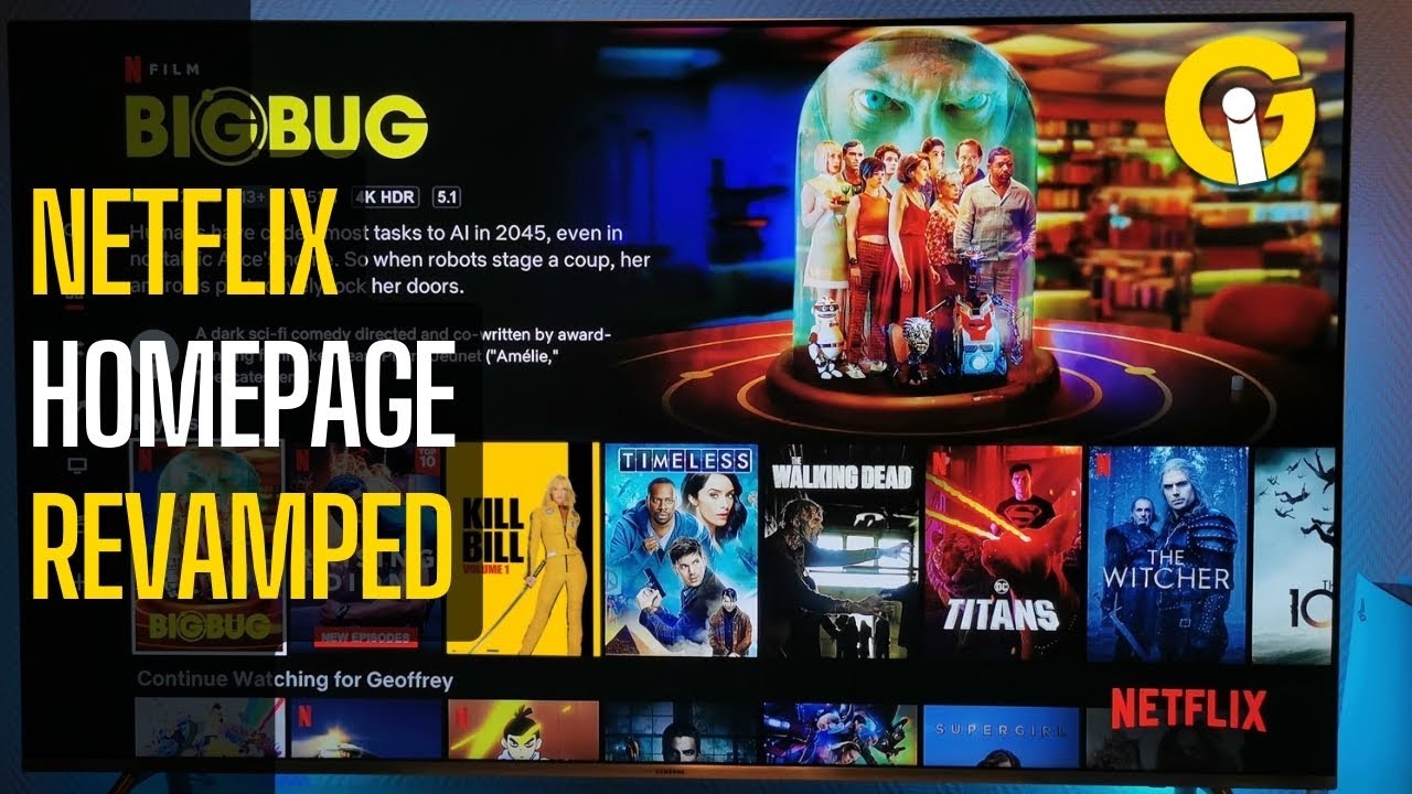 NETFLIX updates homepage with new design - YouTube