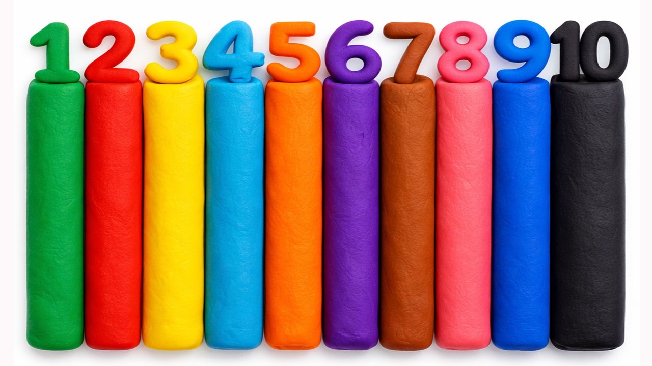 Learn Numbers 1 to 10 with Colorful Clay 🎨 | Fun Learning for Kids ...