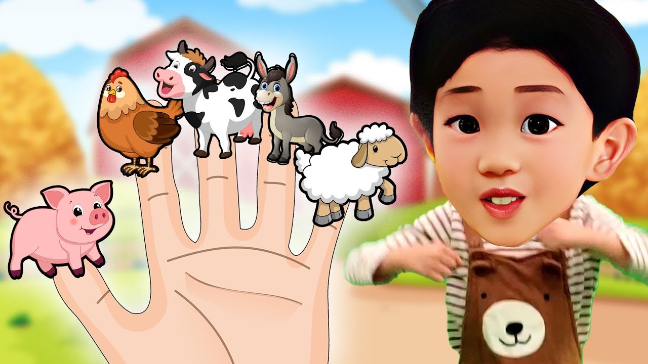 Farm Animals Finger Family | Kids Songs and Nursery Rhymes | DoReMi ...