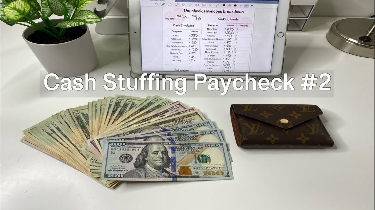 February 2021 | Cash Envelope Stuffing | Lash Artist | Paycheck #2 ...