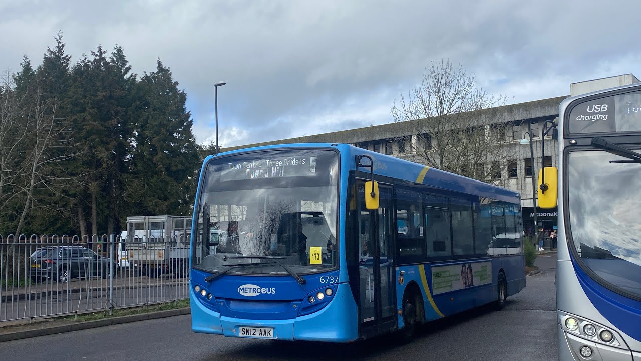 Journey on Metrobus Enviro 200 ADL Enviro 200 6737 SN12 AAK on Route 5 ...