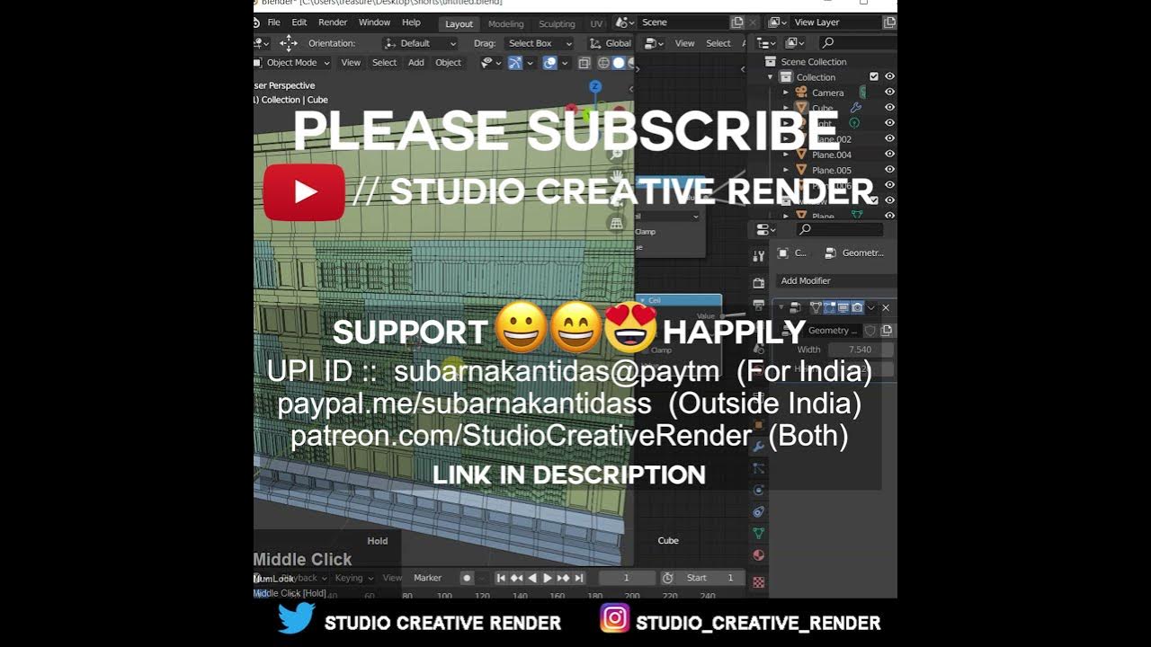 Blender 3.0 alpha geometry node. Procedural building modelling with math node #shorts - YouTube
