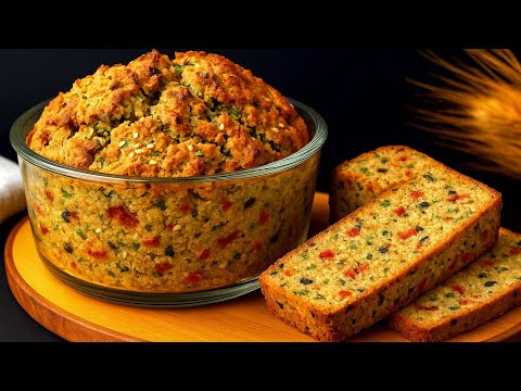 Gesundes Brot aus 2 zutaten! Ich habe in einem Monat 10 kg abgenommen!