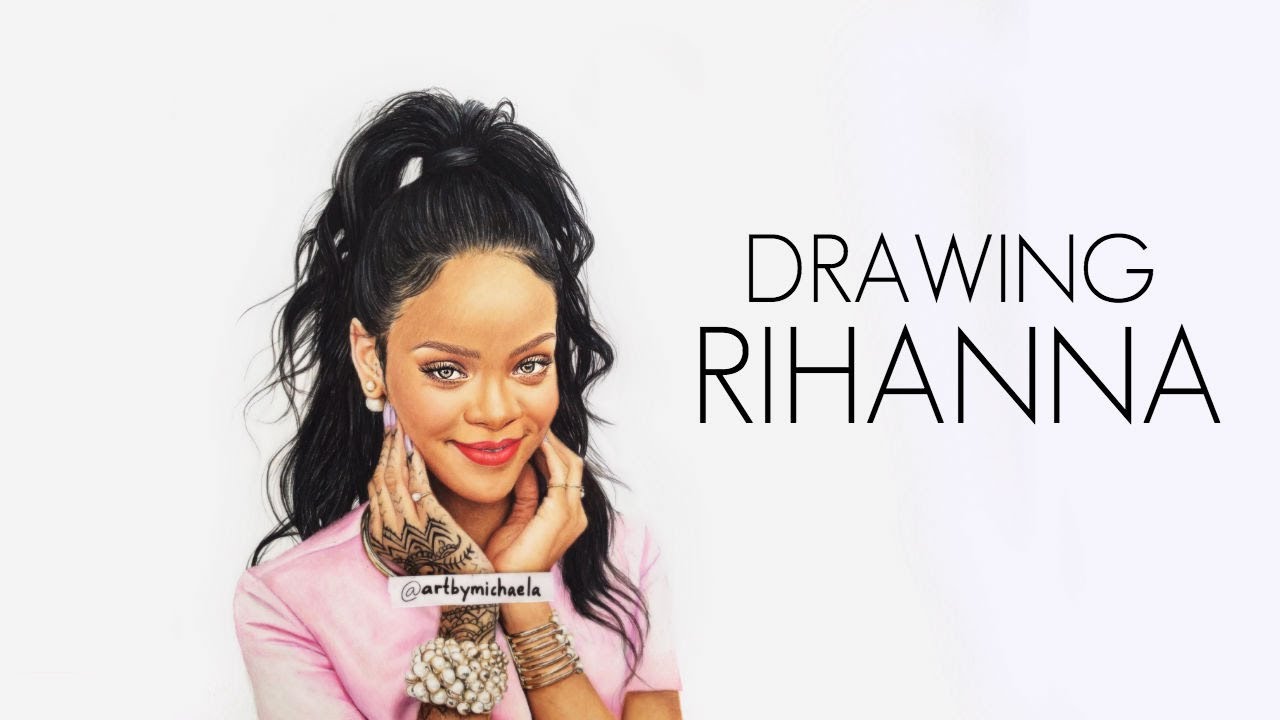 Drawing Rihanna - YouTube