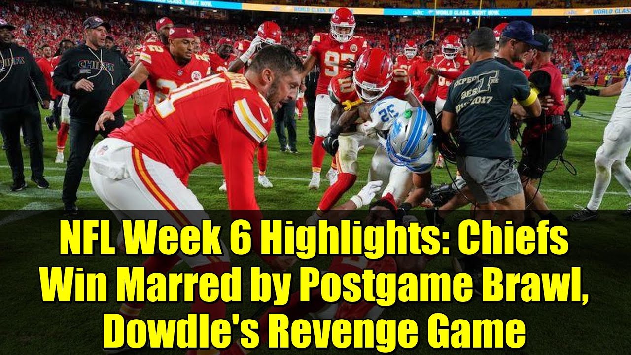 NFL Week 6 Highlights: Chiefs Win Marred by Postgame Brawl, Dowdle's ...
