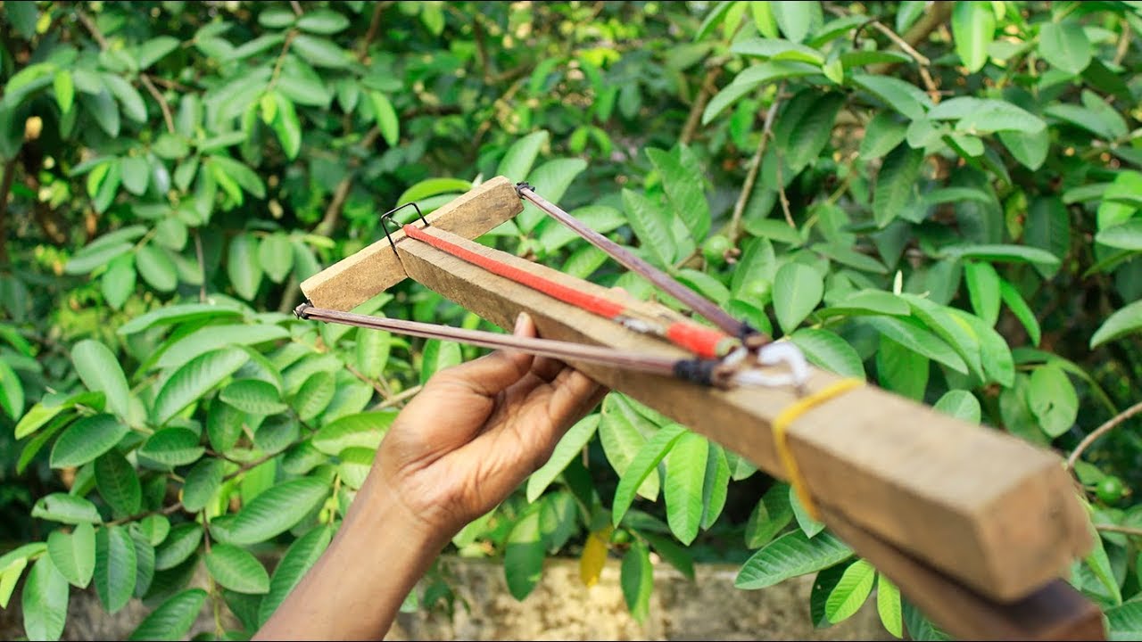 How To Make A Powerfull Slingbow At Home Very Easy - YouTube