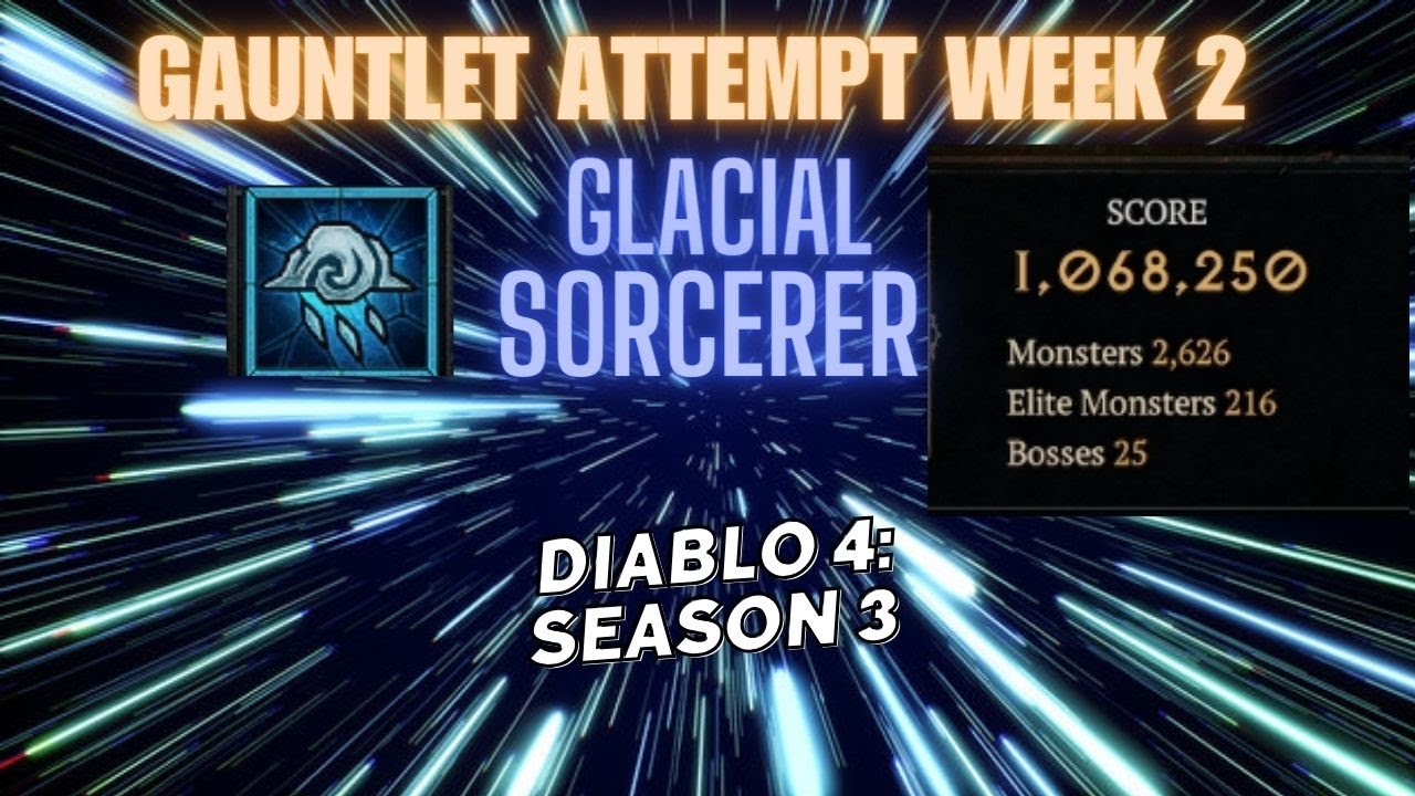 Diablo 4 Season 3 Gauntlet Week 2 1M Blizzard Spikes Sorcerer NO ...
