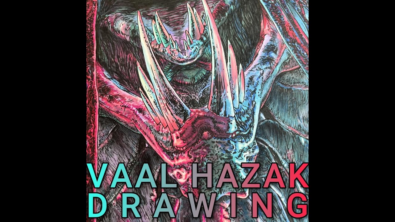 VAAL HAZAK Portrait Drawing [ Artist Beth M Short ] - YouTube