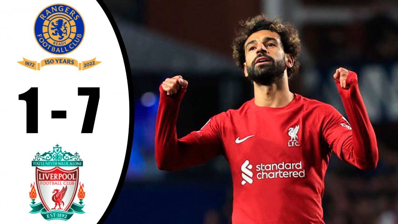 Rangers vs Liverpool 1-7 All Goals & Highlights 12/10/2022 HD - YouTube