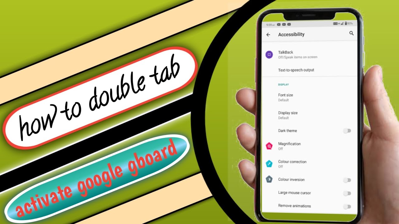 how to double tab activate google g board ||#blindtech - YouTube