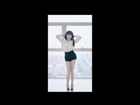 asian girl dance high heels stockings