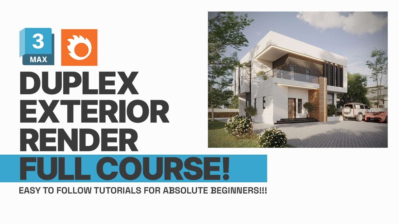 Exterior Rendering Masterclass: Duplex Design in 3ds Max + Corona ...