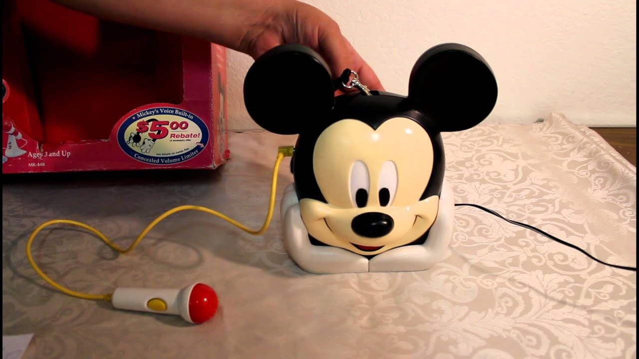 Disney Talking Mickey Mouse Tape Player for kids - YouTube