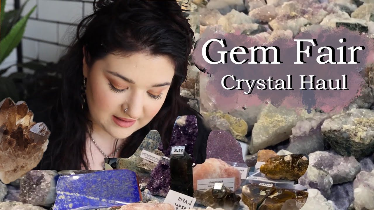 CRYSTAL SHOW & HAUL // visiting my local gem fair 2021 - YouTube