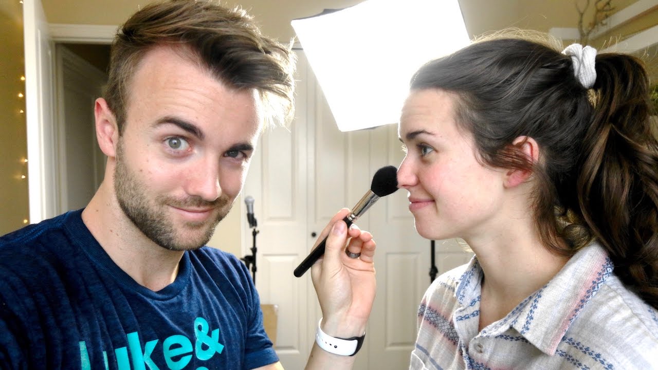 DOING EACH OTHER'S MAKEUP LIVE! - YouTube